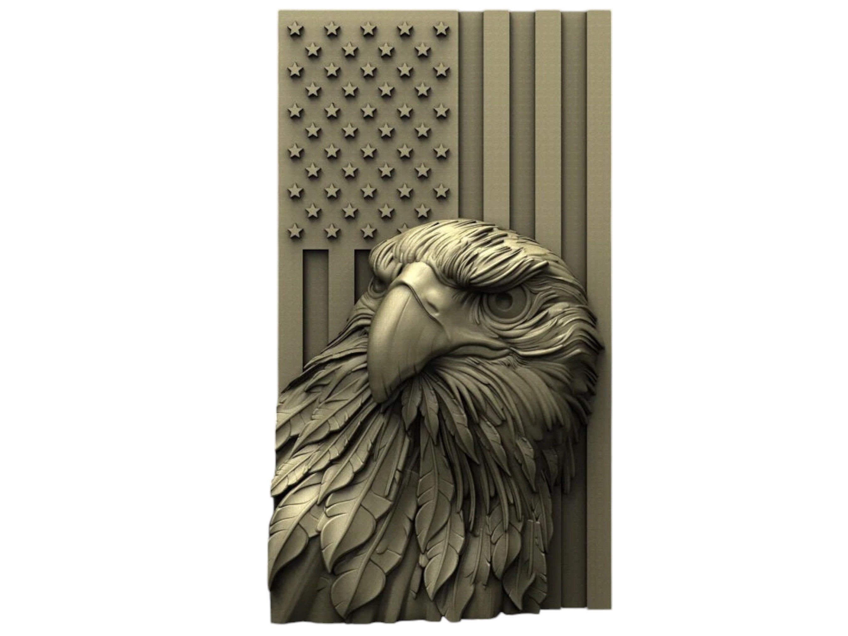 Usa,eagle,flag,3d CNC Router Files, 3d Stl File, Vectric,aspire - Etsy