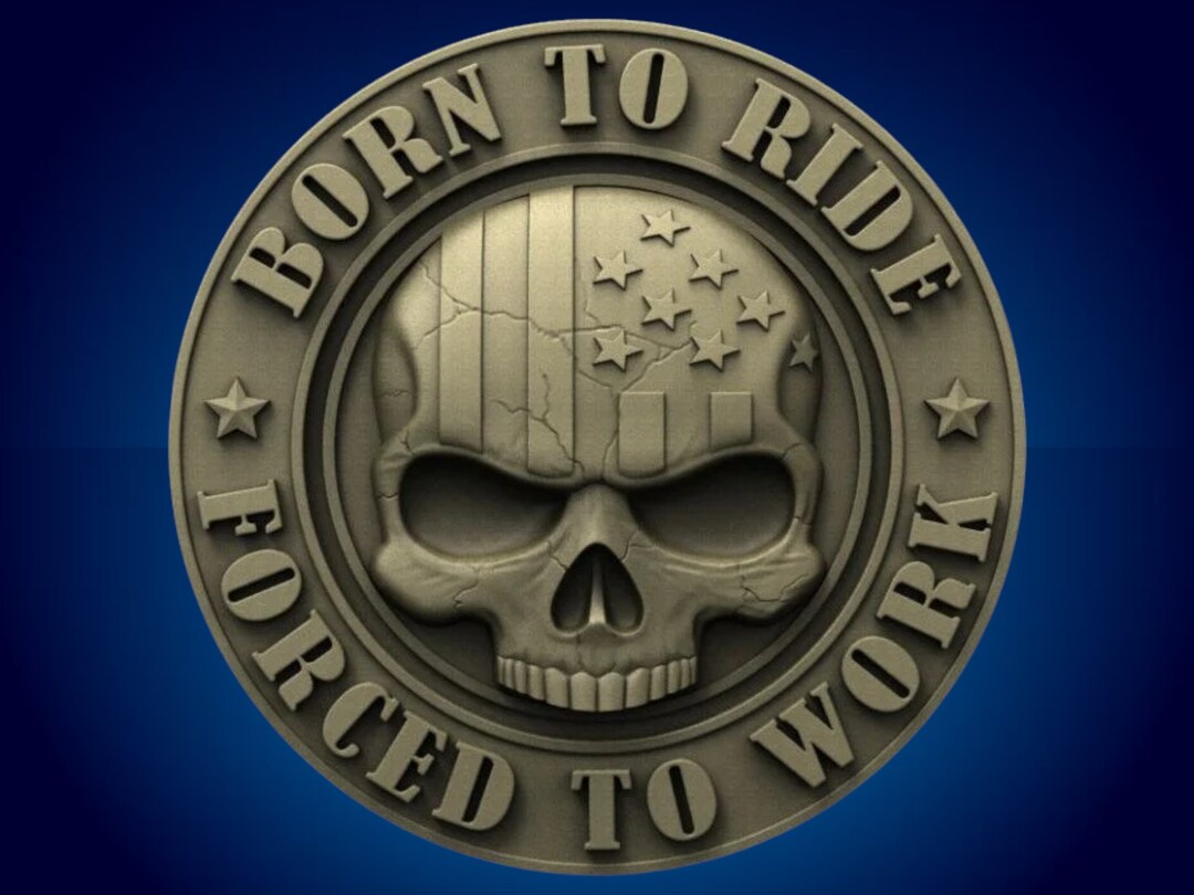 Born to Ride,3d CNC Router Files, 3d Stl File, Vectric,aspire,easel ...