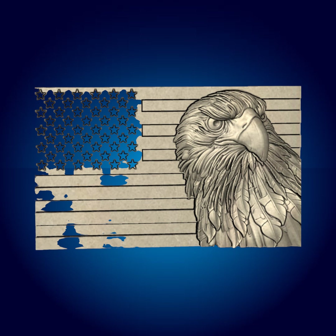 Usa,eagle,flag,soldier,patriot,freedom 3D CNC Router Files, 3d Stl File ...