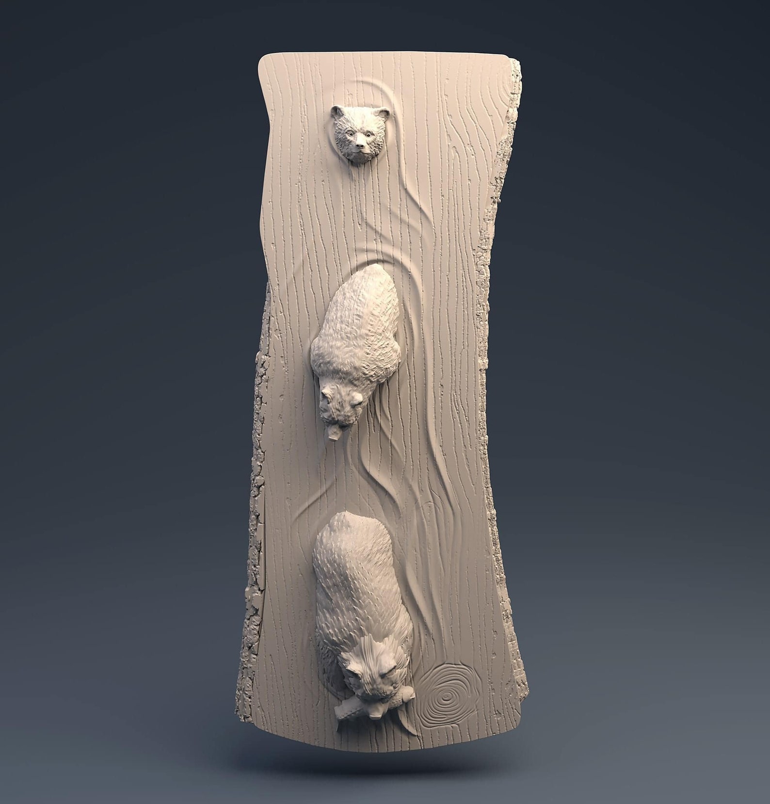 Swimming Bears 3D STL File: CNC Router Cut Files - Etsy