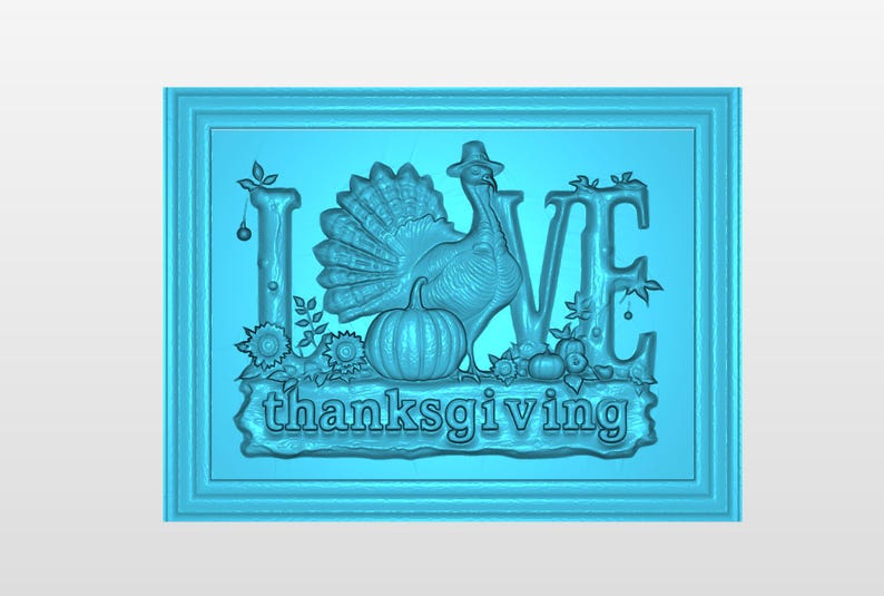 Love Turkey 3D CNC Router File (STL) | 2 Stl Files - Etsy