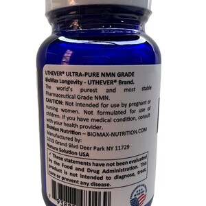 Pure 99% - NMN - 120 Capsule/250mg - 30 Grams, Nicotinamide ...