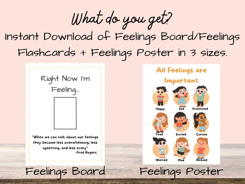 How I'm Feeling Chart With Flashcards and Poster. Set for Kids ...