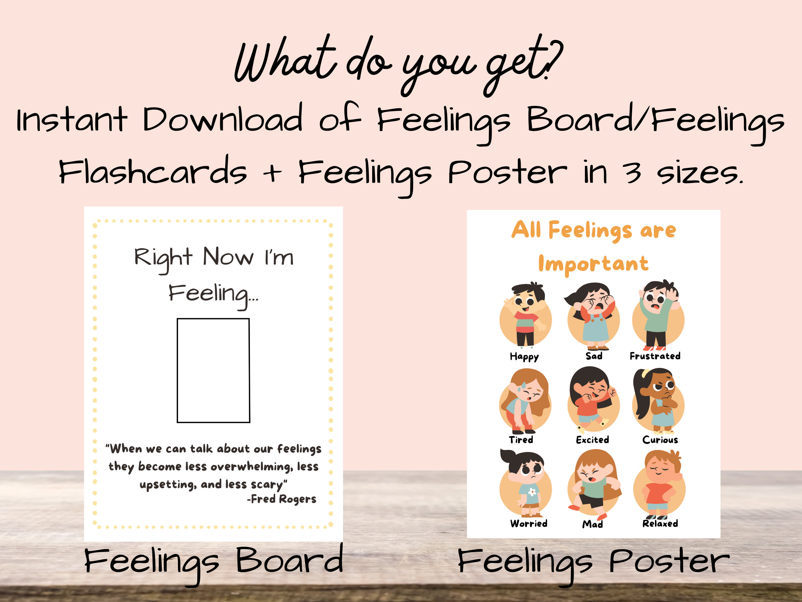 How I'm Feeling Chart With Flashcards and Poster. Set for Kids ...