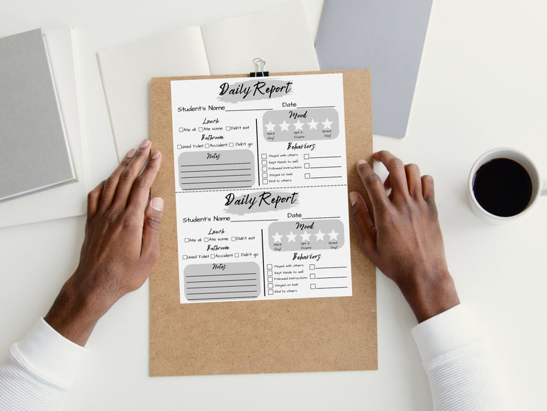 Daily Student Report Card Bundle// Canva Template // Teacher Parent ...