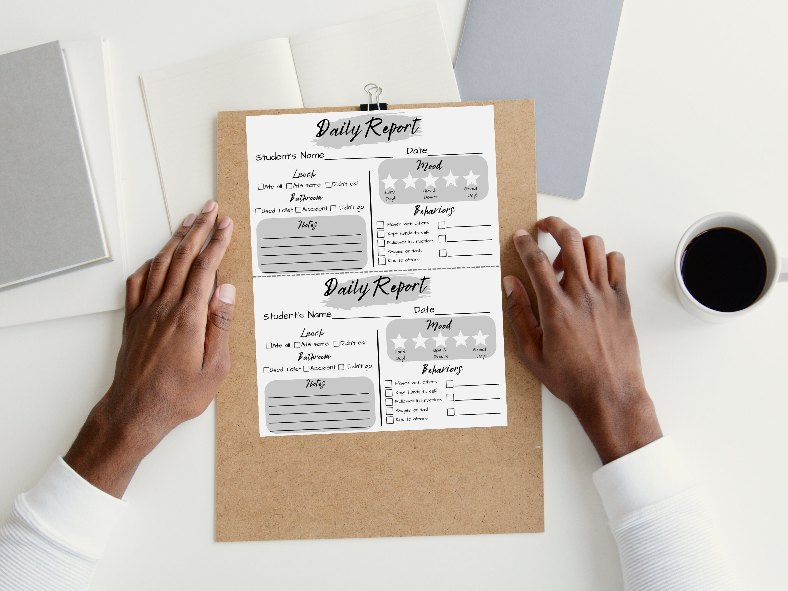 Daily Student Report Card Bundle// Canva Template // Teacher Parent ...
