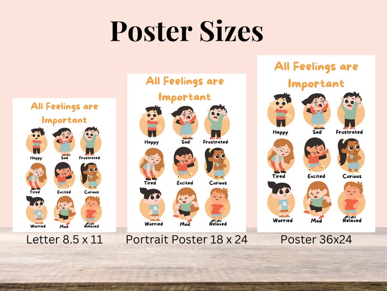 How I'm Feeling Chart With Flashcards and Poster. Set for Kids ...
