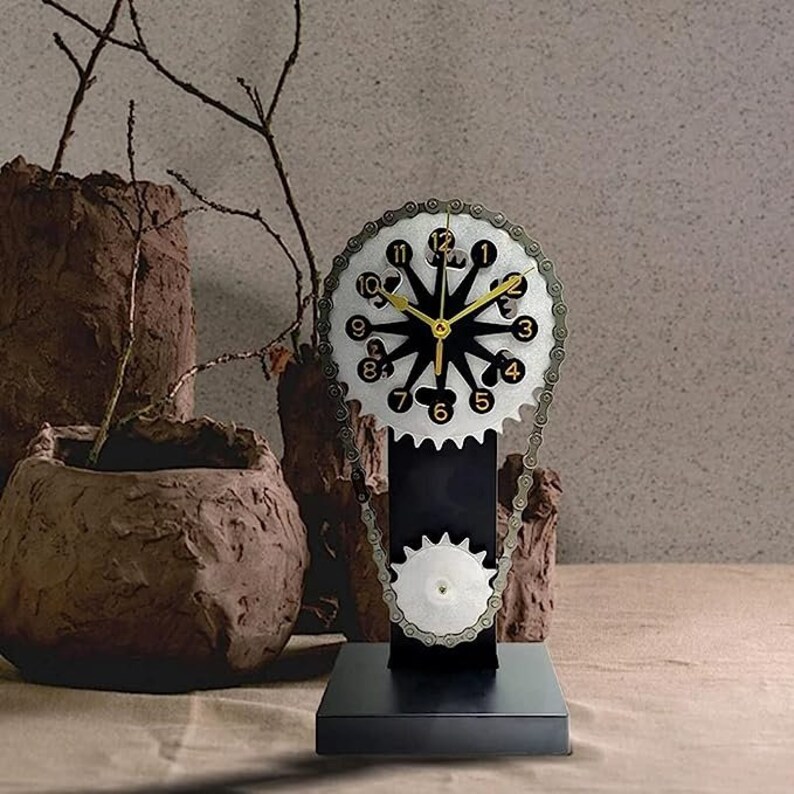 Motorized Rotating Chain Clock 'gold' - Etsy