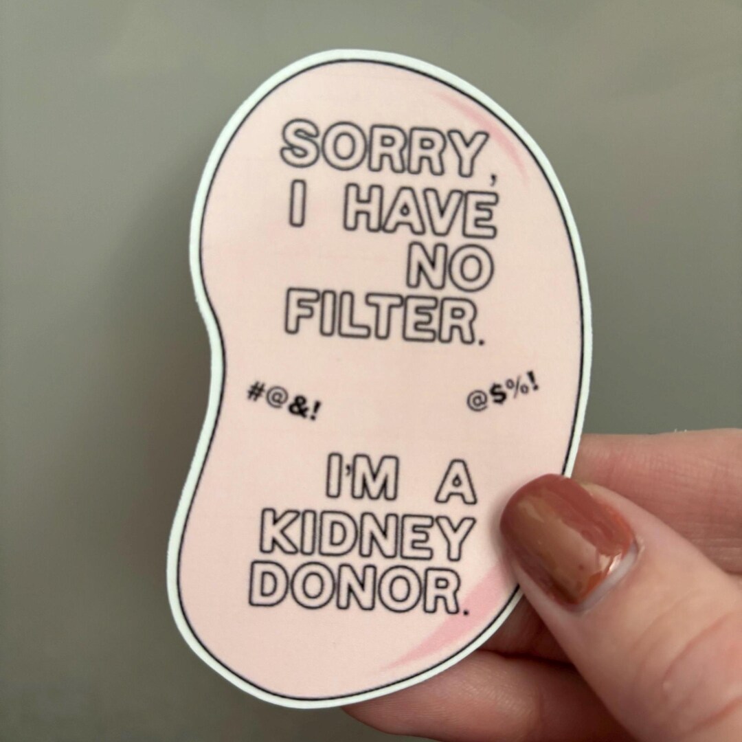 Kidney Sticker Donor or Nephrectomy Gift - Etsy