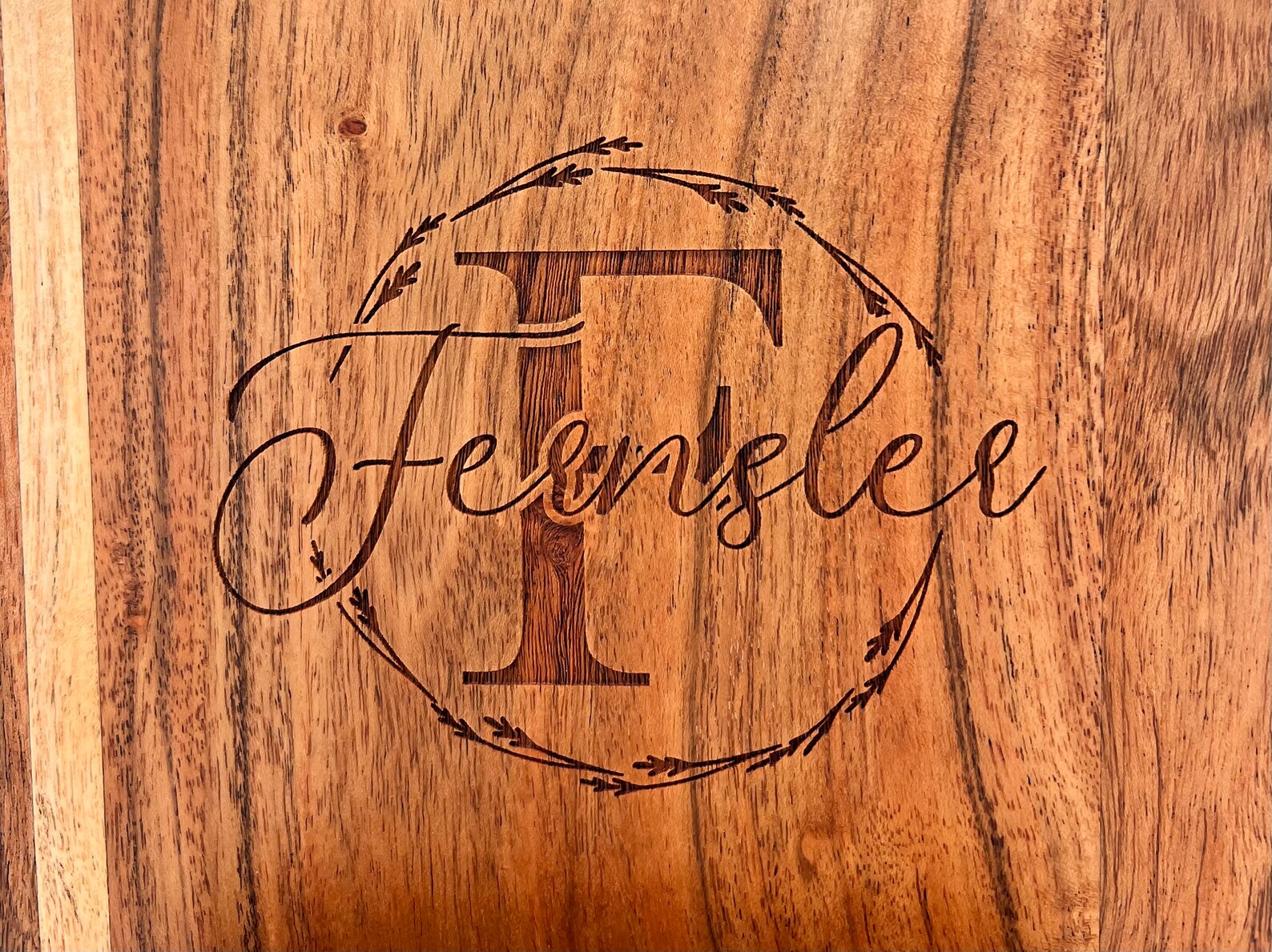 Personalized Monogrammed Acacia Wood Recipe Stand/tablet Stand - Etsy