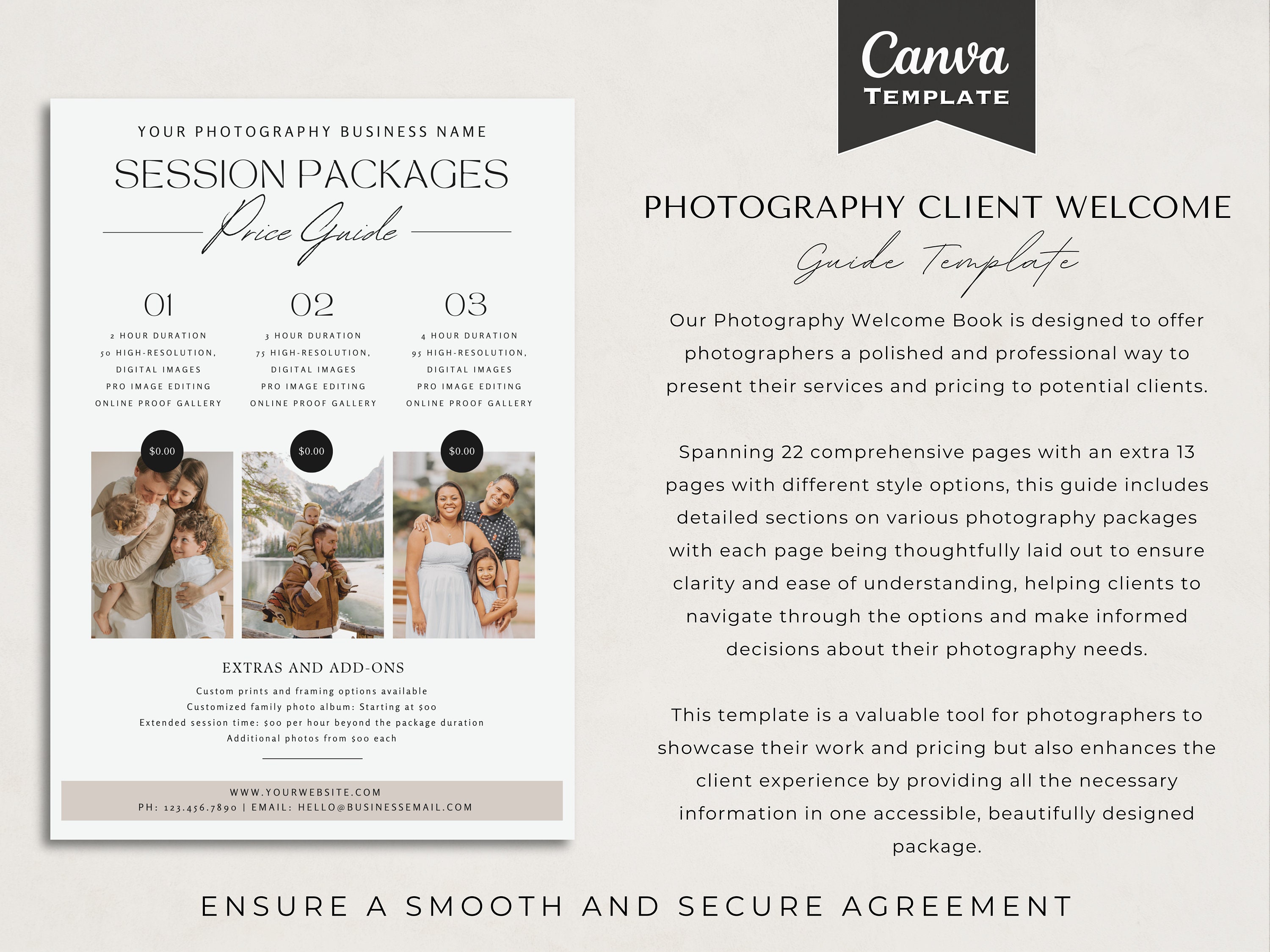 Photography Welcome Guide Family Photography Style Guide Photographer ...