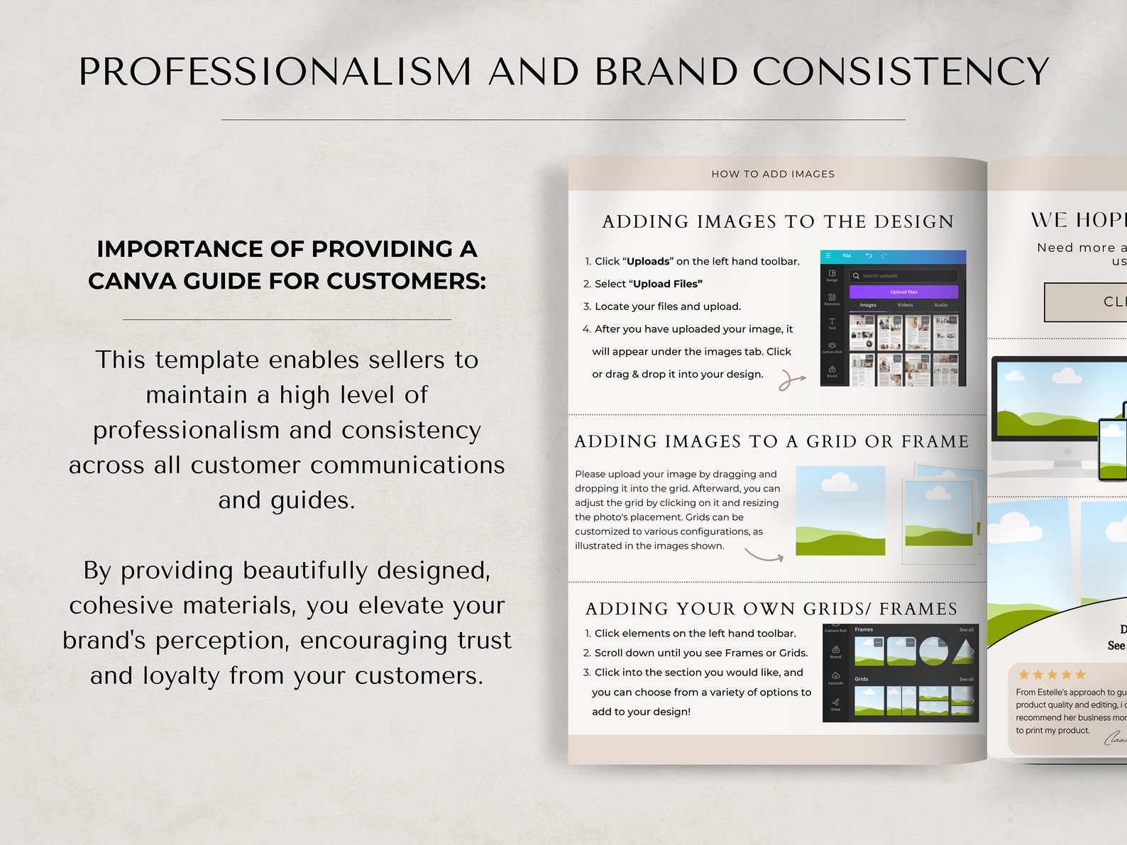 Canva Instructions Guide Template for Etsy Sellers, Digital Product ...