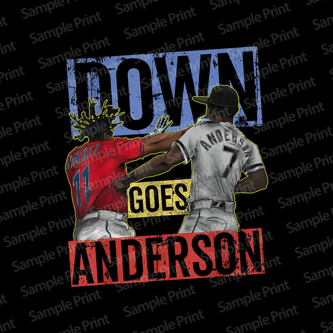 Down Goes Anderson Png Jose Ramirez Vs Tim Anderson Png - Etsy