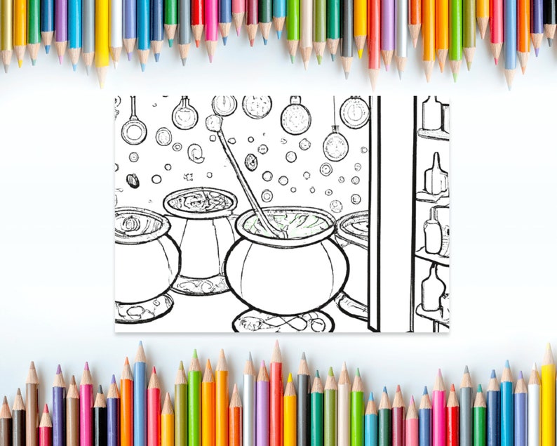 Spooky Halloween Coloring Book | Intricate Designs | Witch, Ghost ...