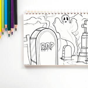 Spooky Halloween Coloring Book | Intricate Designs | Witch, Ghost ...