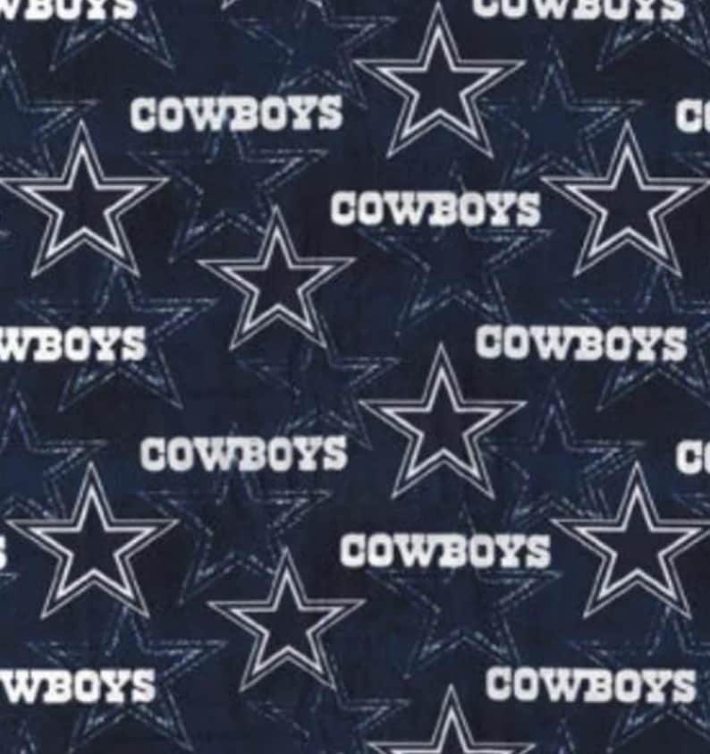 NFL Dallas Cowboys Texture Fabric - 100% Cotton - Sold by the Half Yard ...