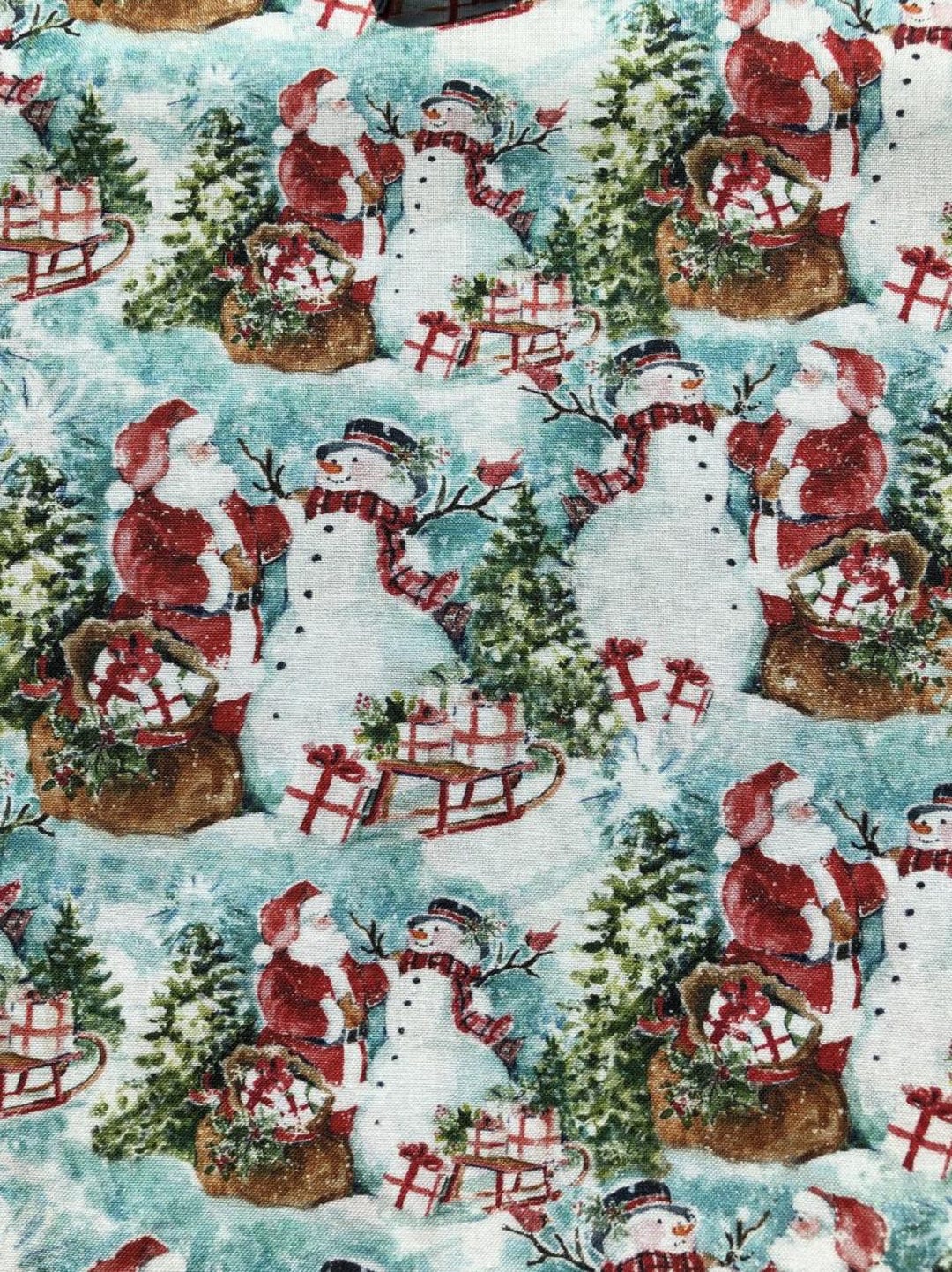 Susan Winget Santa's Snowmen Fabric 100% Cotton Fabric - Sold by the ...