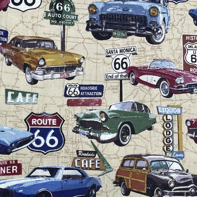 Vintage Car Fabric - Etsy