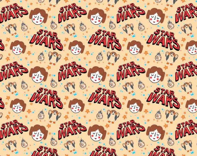 Star Wars Leia and Friends Flannel - 100% Cotton Fabric - Sold by the ...