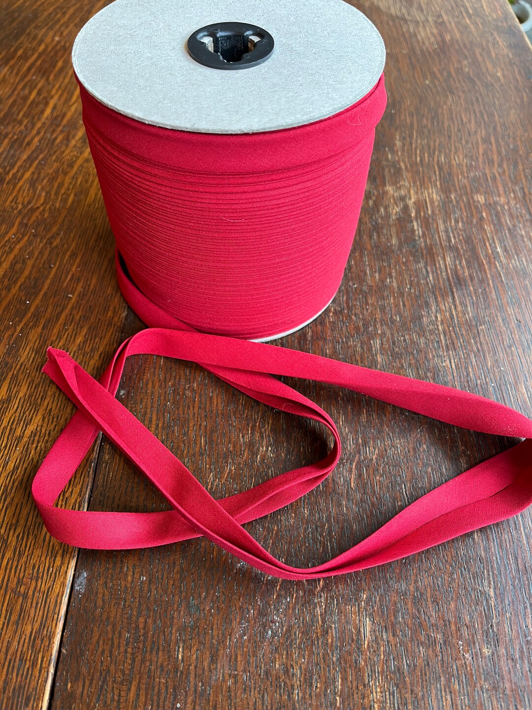 Bias Tape Cherry Red - 1/2 Inch Double Fold Extra Wide - Sold in 10 ...