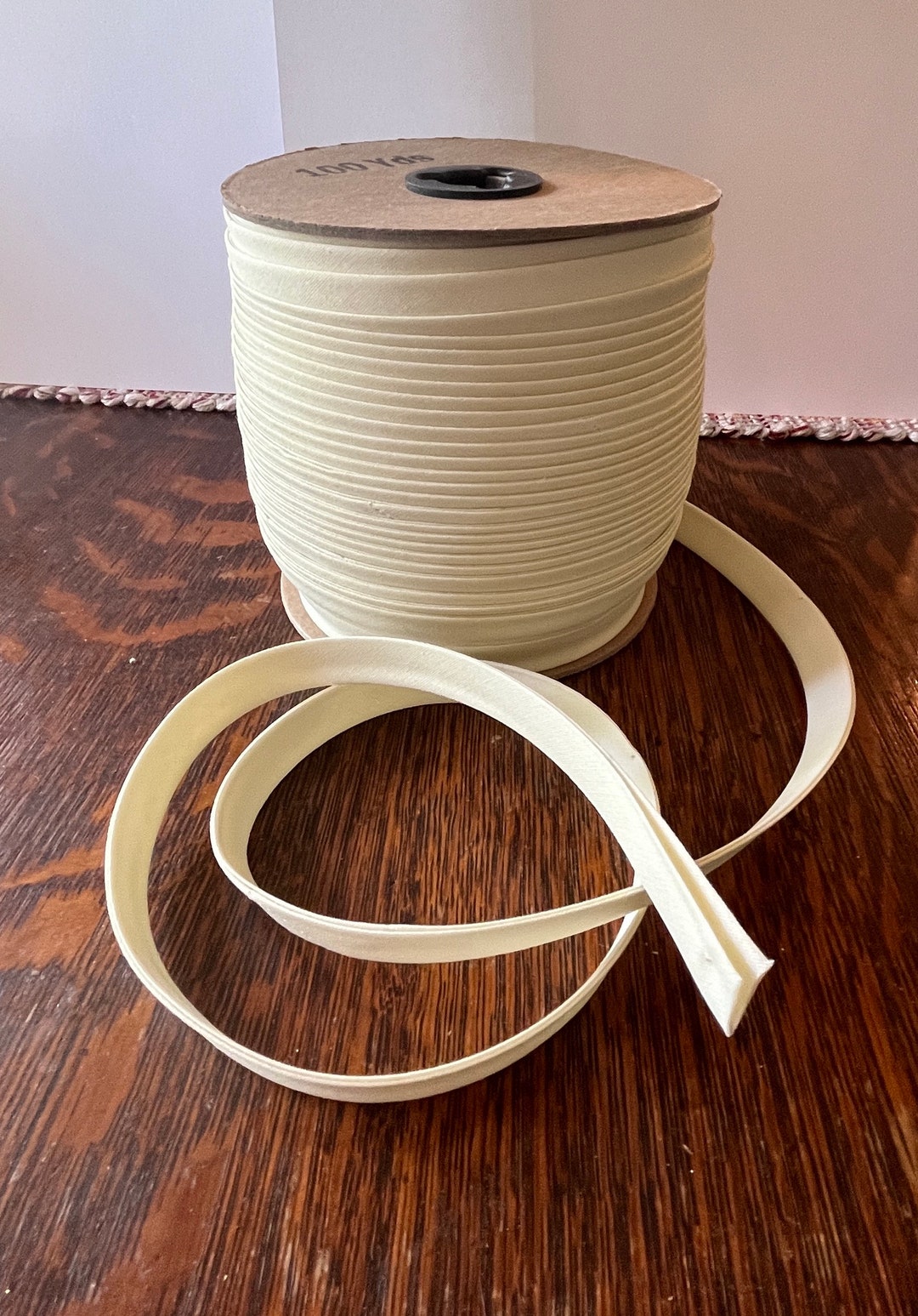 Bias Tape Cream - 1/2 Inch Double Fold Extra Wide - Sold in 10 Yard ...