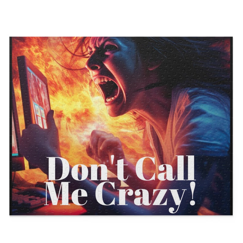Don't Call Me Crazy Jigsaw Puzzle - Etsy