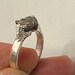 2.8 Ct Rough Diamond Cast in Place Fine .999 Silver - Etsy