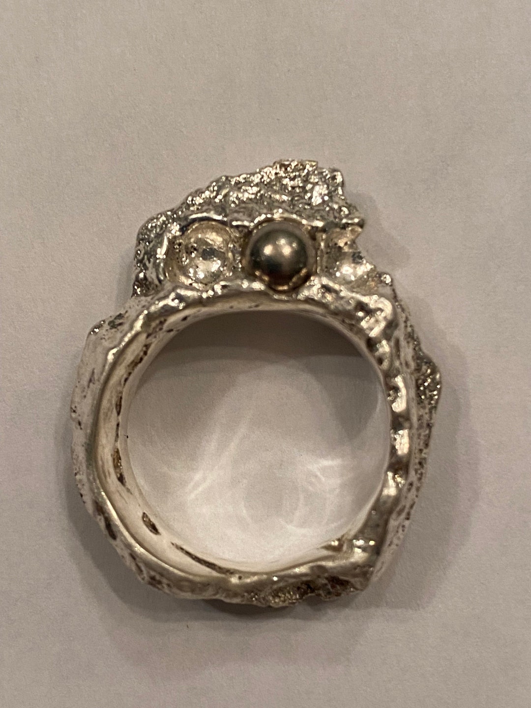 Magnetic Ball in 999 Pure Silver Cast in Place - Etsy