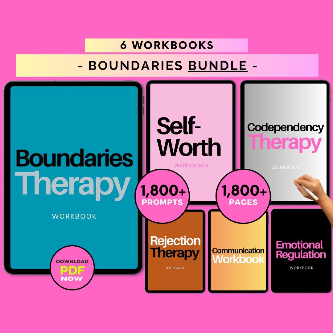 Boundaries Workbook & Worksheets Bundle: Setting Healthy Boundaries ...