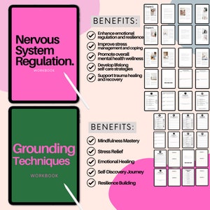 Nervous System Regulation Workbook Bundle: Self-regulation Therapy ...