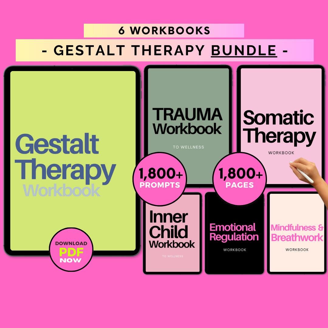 Gestalt Therapy Workbook Bundle, Gestalt Language Processing, Somatic ...
