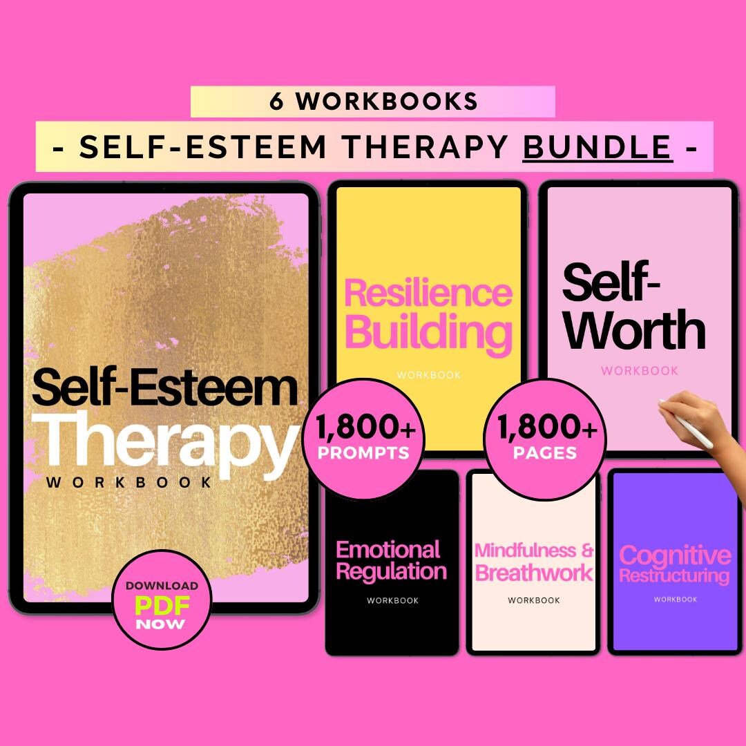 Self Esteem Therapy Workbook, Self Esteem Worksheet, Self Esteem Self ...