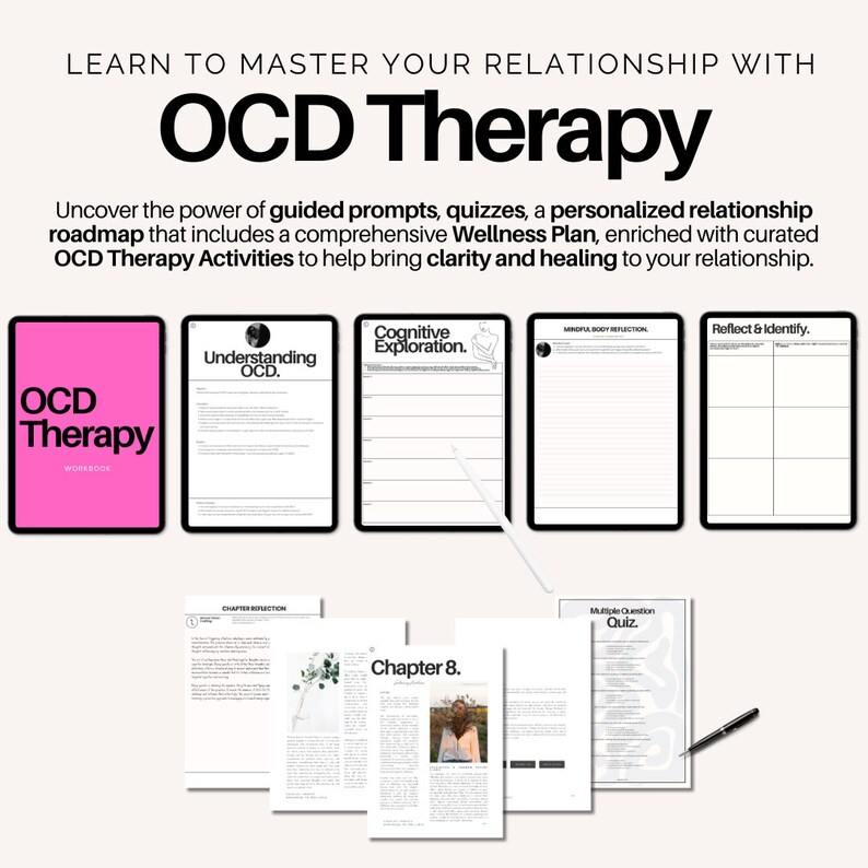 Ocd Workbook, Ocd Therapy, Cbt for Ocd Workbook, Erp Ocd, Ocd Awareness ...