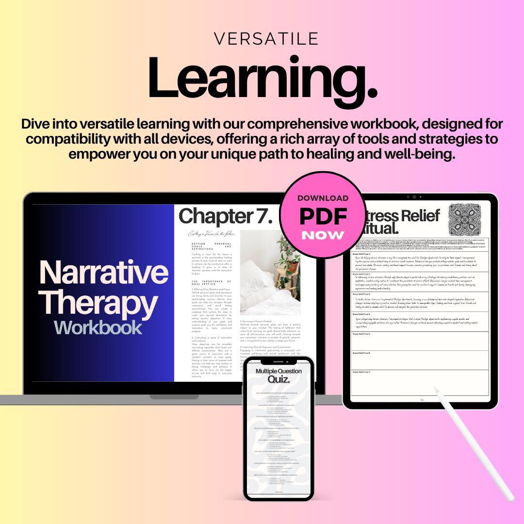 Narrative Therapy Workbook & Worksheet Bundle: Prompted Writing and ...