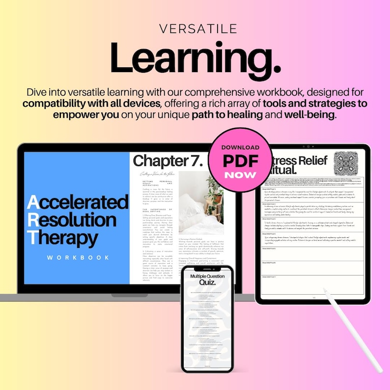 ART Therapy Workbook Bundle: Accelerated Resolution Therapy, ACT ...