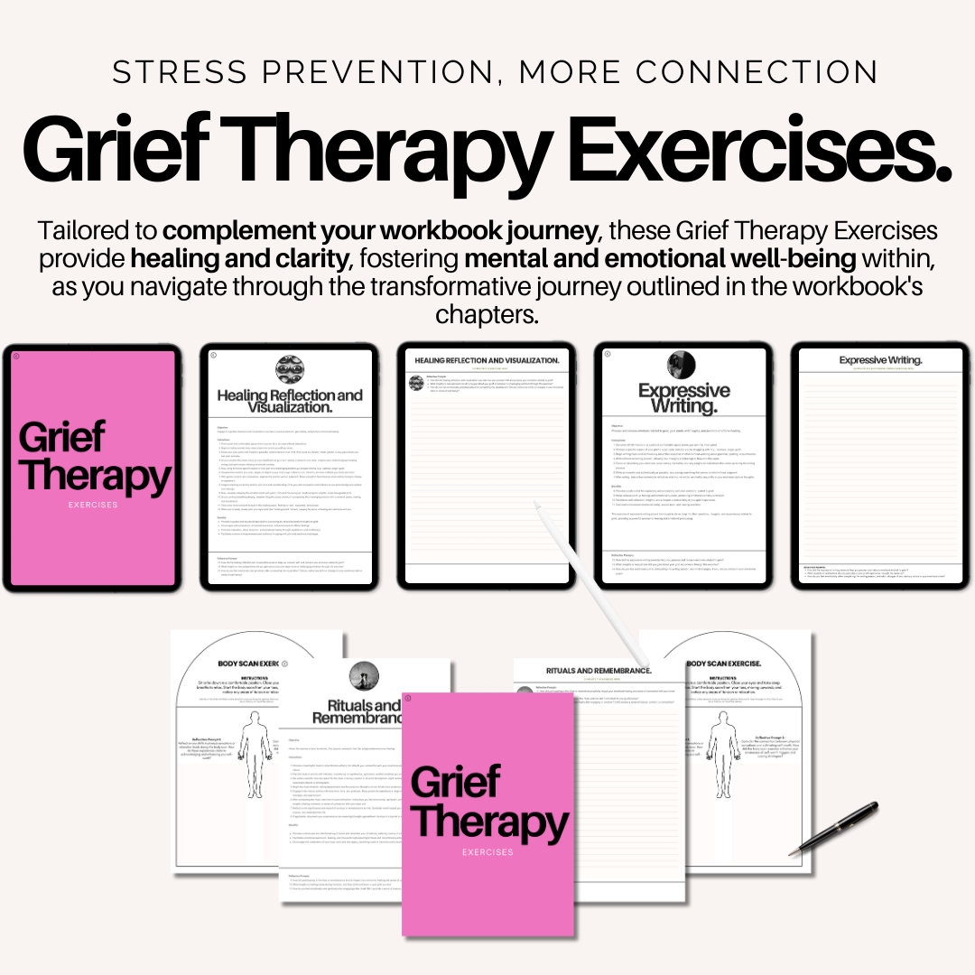 Grief Workbook, Grief Worksheets, Grief Journal, Grief Therapy ...