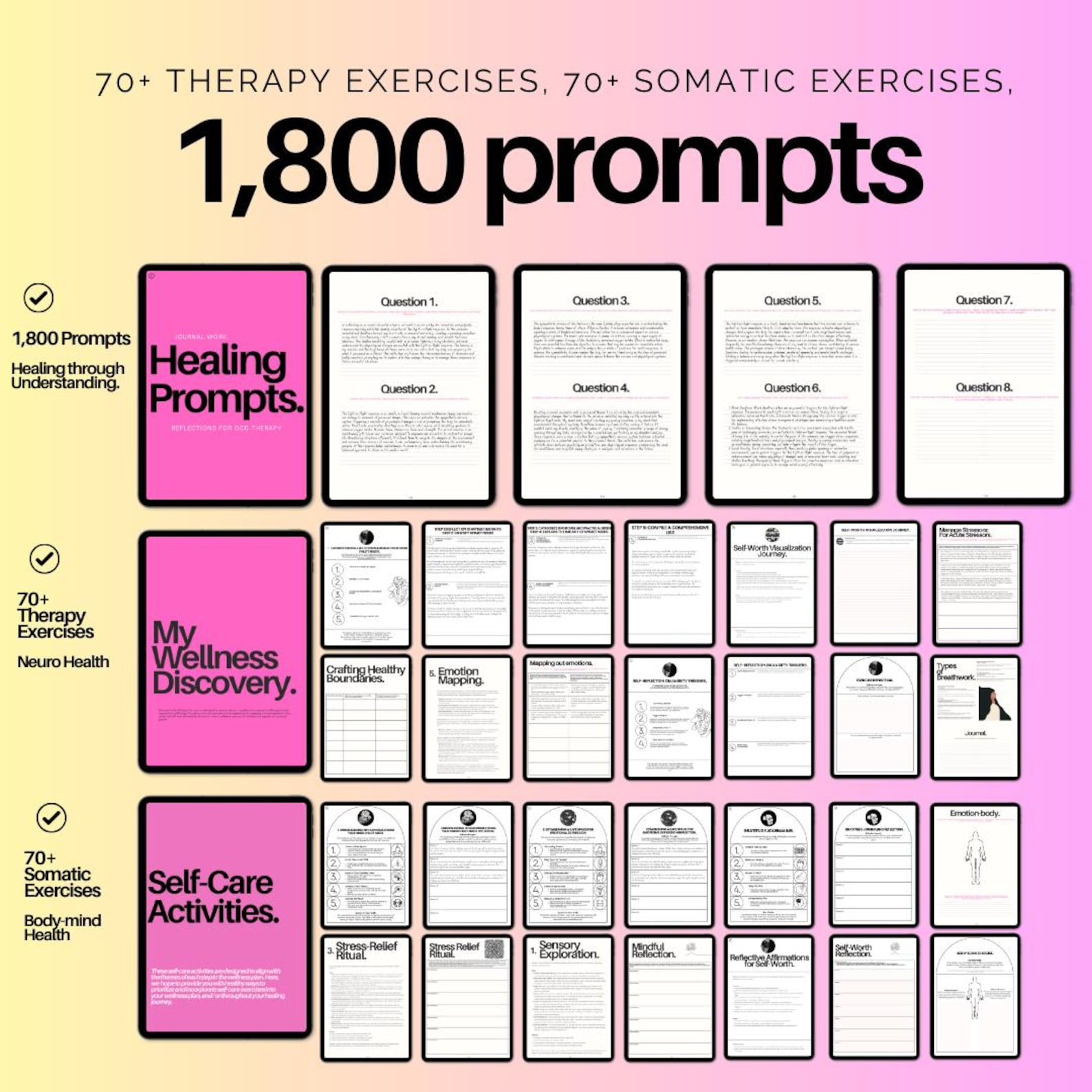 Narrative Therapy Workbook & Worksheet Bundle: Prompted Writing and ...