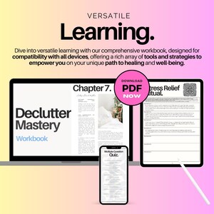 Declutter Therapy Workbook Bundle: Printable Planners, Checklists ...