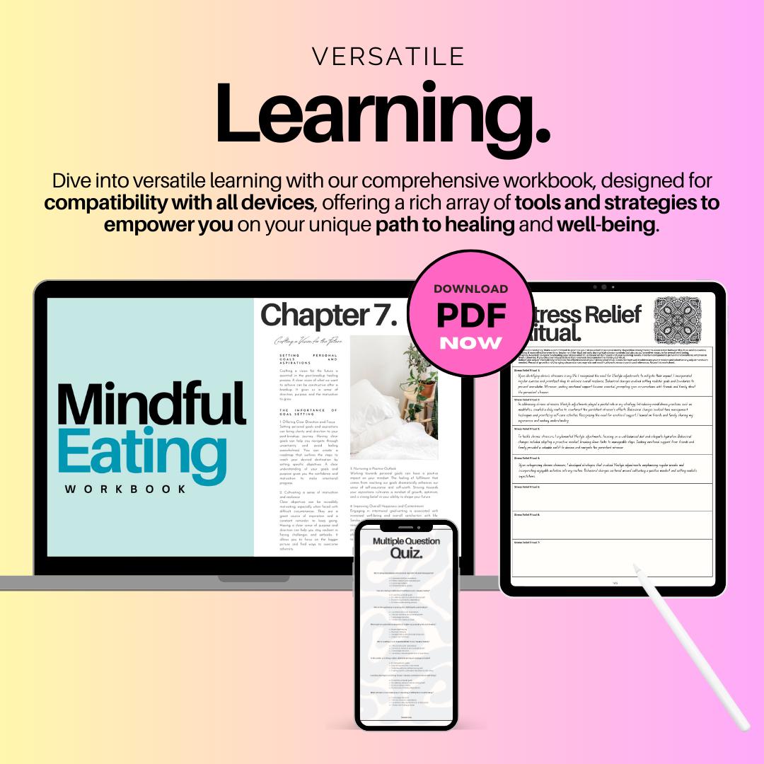 Mindful Eating Workbook, Eating Prints, Mindful Eating Journal, Mindful ...