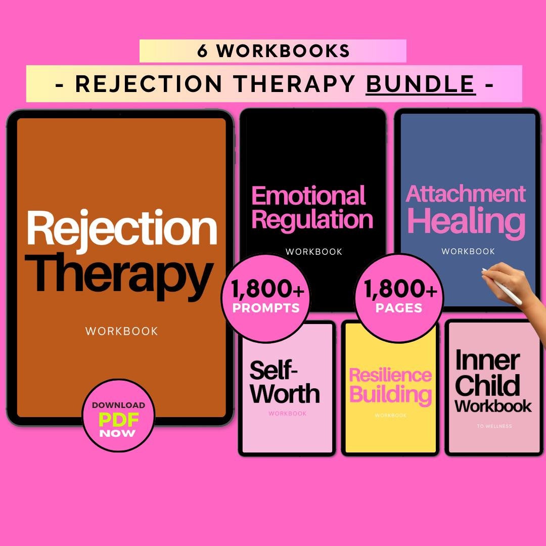 Rejection Therapy Workbook Bundle: Healing Rejection Sensitivity ...