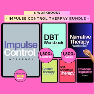 Impulse Control Workbook, DBT Workbook, Narrative Therapy Workbook ...
