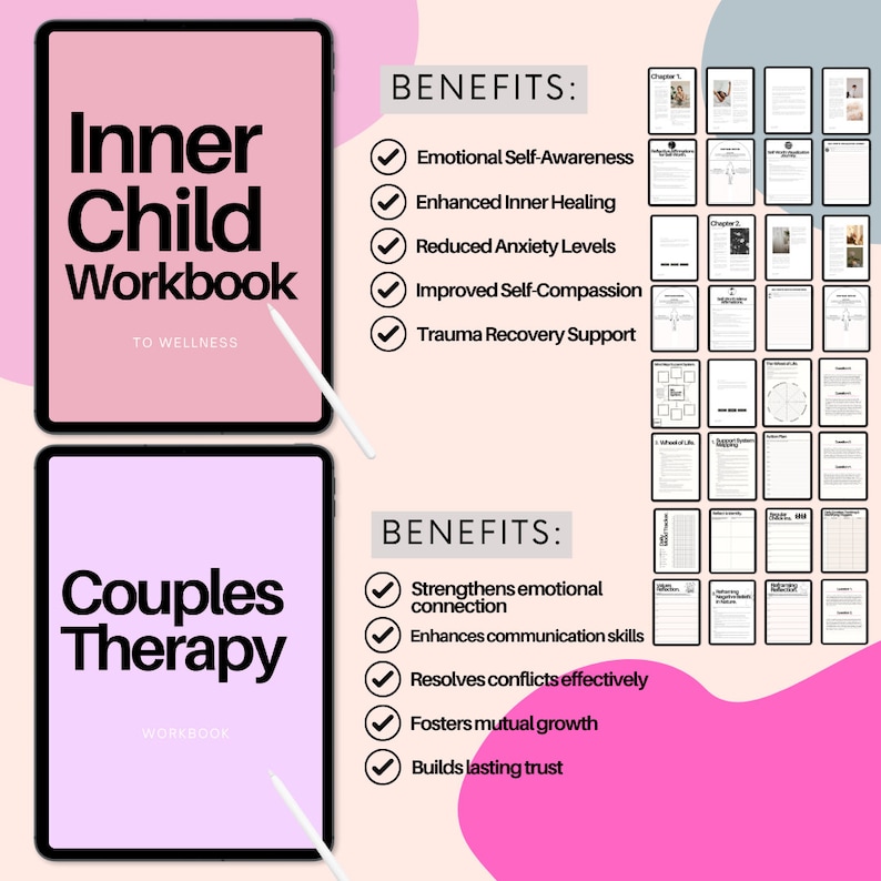 Anxious Attachment Style Workbook Bundle, Attachment Style Worksheets ... Anxious Attachment Style Workbook Bundle, Attachment Style Worksheets ...