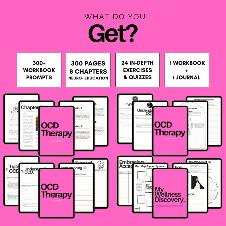 Ocd Workbook, Ocd Therapy, Cbt for Ocd Workbook, Erp Ocd, Ocd Awareness ...