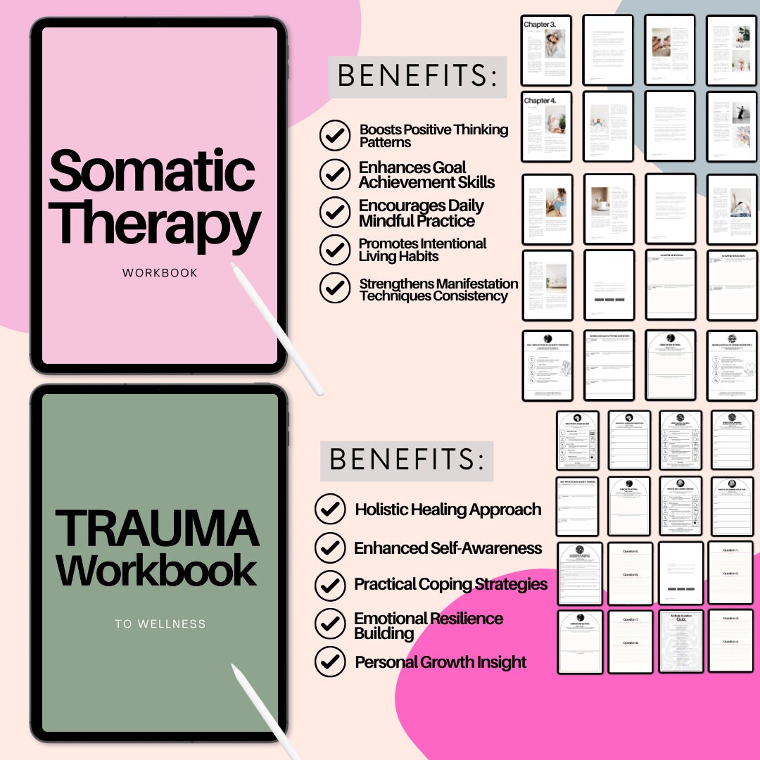 Trauma Therapy Bundle, Trauma Workbook, Trauma Worksheet, Ptsd Workbook ...
