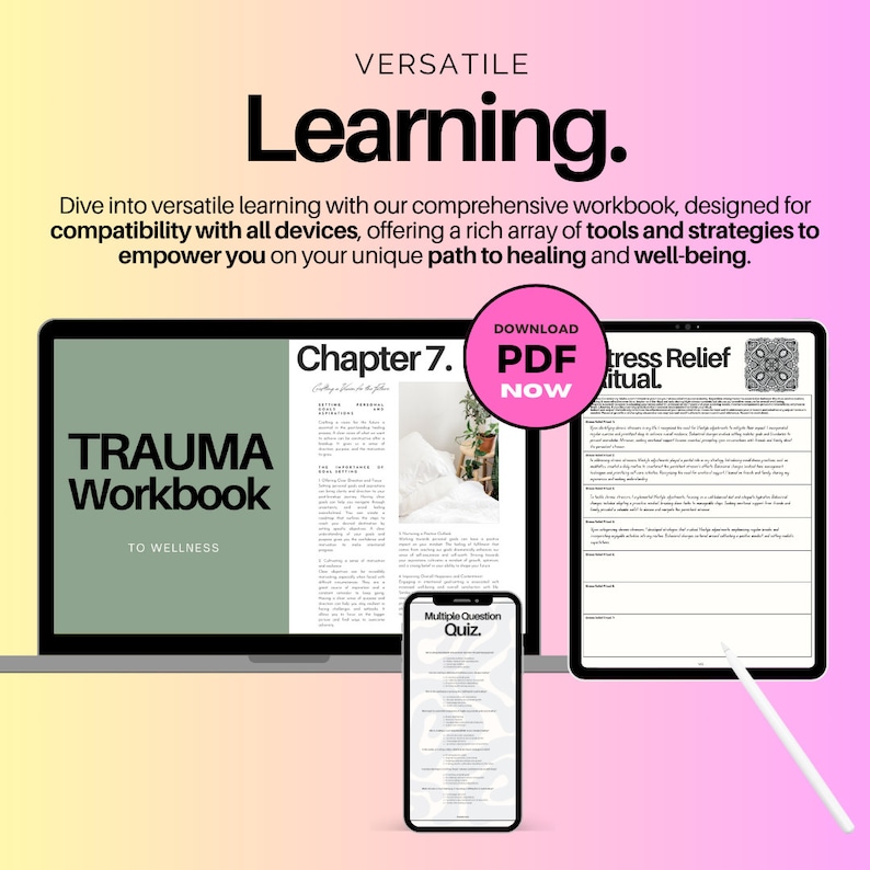 Trauma Therapy Workbook Bundle: PTSD, Anxiety, CBT (PDF Download) - Etsy