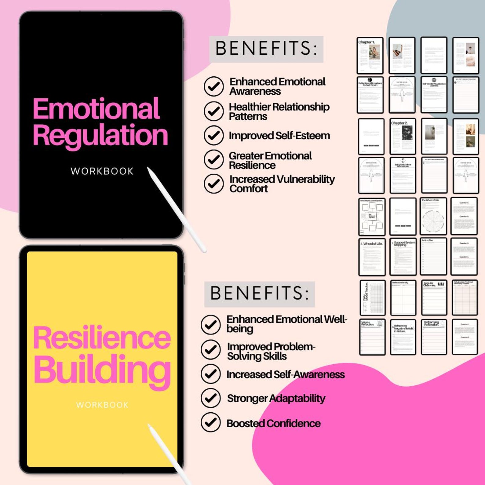 Acceptance & Commitment Therapy Workbook Bundle: ACT Worksheets and ...