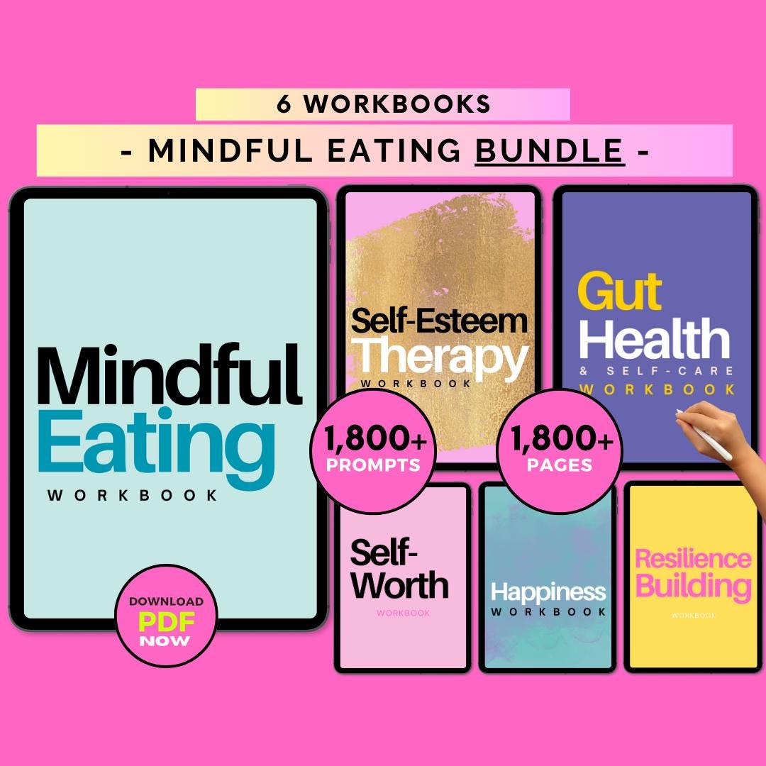 Mindful Eating Workbook, Eating Prints, Mindful Eating Journal, Mindful ...