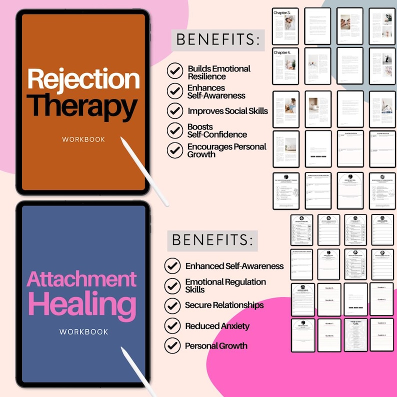 Rejection Therapy Workbook Bundle: Healing Rejection Sensitivity ...