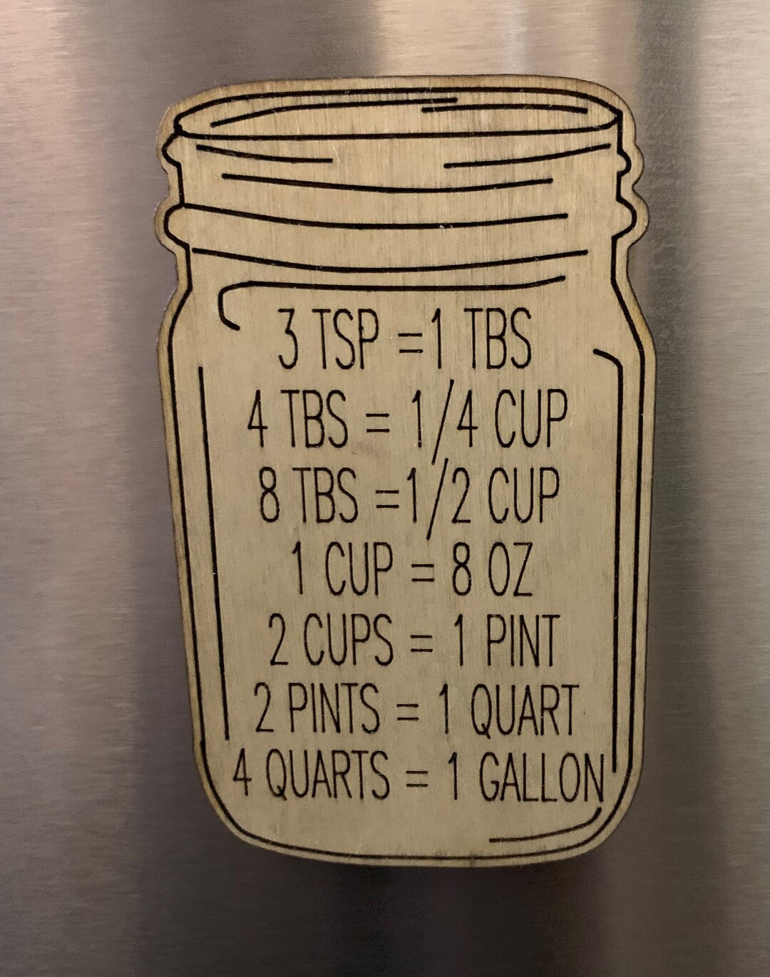 Refrigerator Magnet, Measurement Conversions With Liquid Measurements ...
