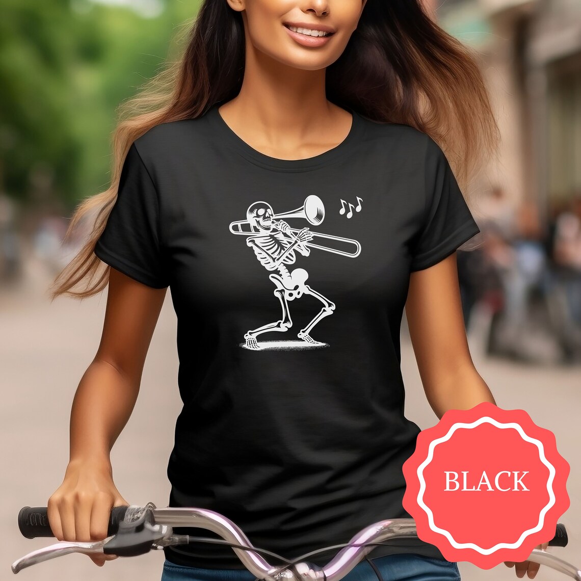 Trombone Skeleton Marching Band Shirt, Band Tee, Brass T-shirt ...